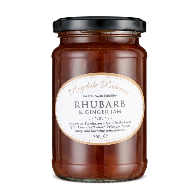 Rhubarb & Ginger Jam 360g | Raydale Preserves